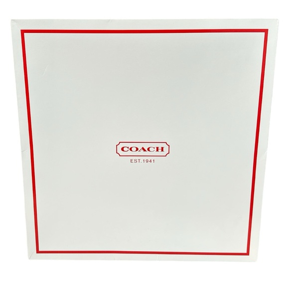 Coach | Other | Coach Gift Box White Red Vintage | Poshmark